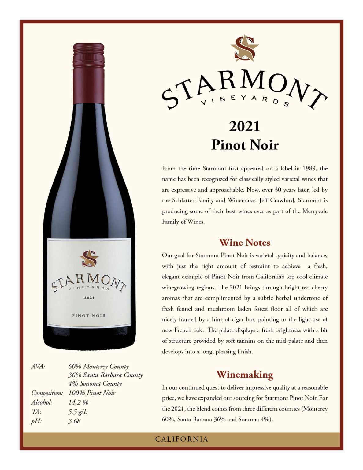 Pinot Noir Trade - Starmont Wines
